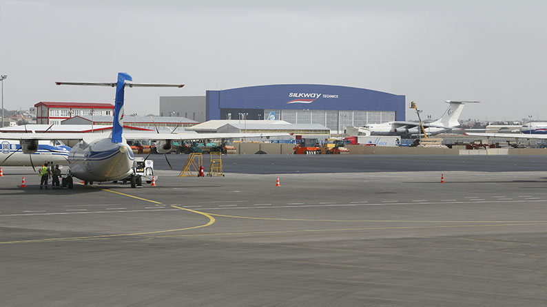Construction of the road to cargo terminal at the Baku Airport ...